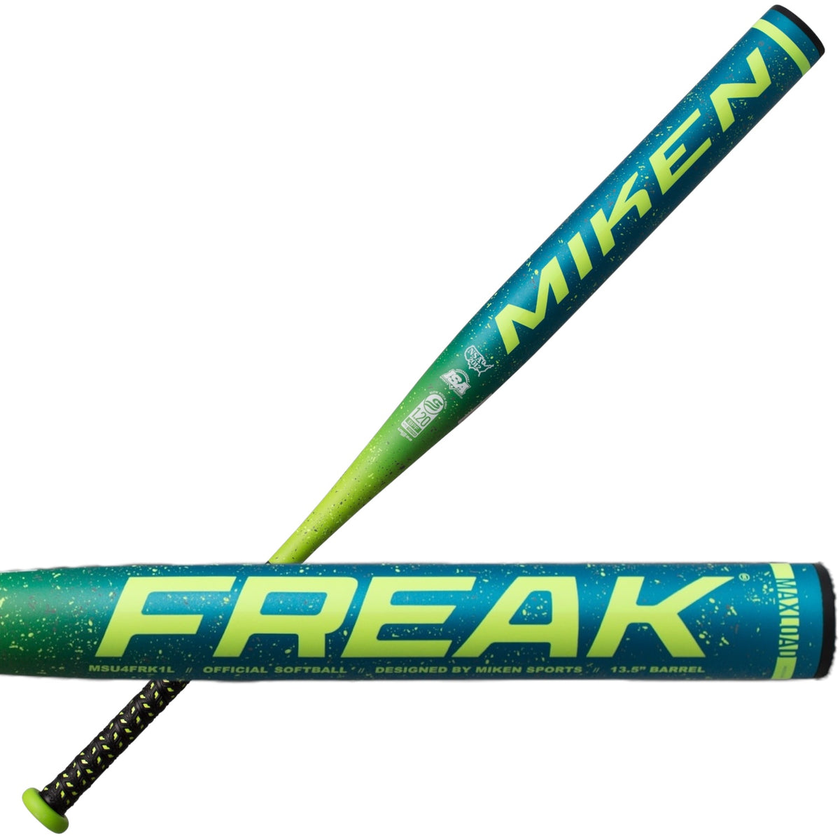 Miken Freak One Piece Maxload USSSA Slowpitch Softball Bat MSU4FRK1L ...