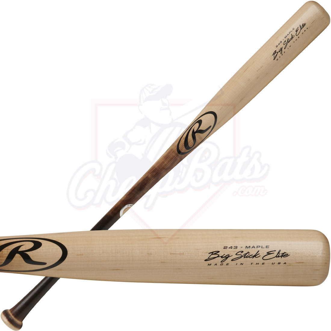 CLOSEOUT Rawlings Big Stick Elite 243 Maple Wood Baseball Bat 243RMF ...