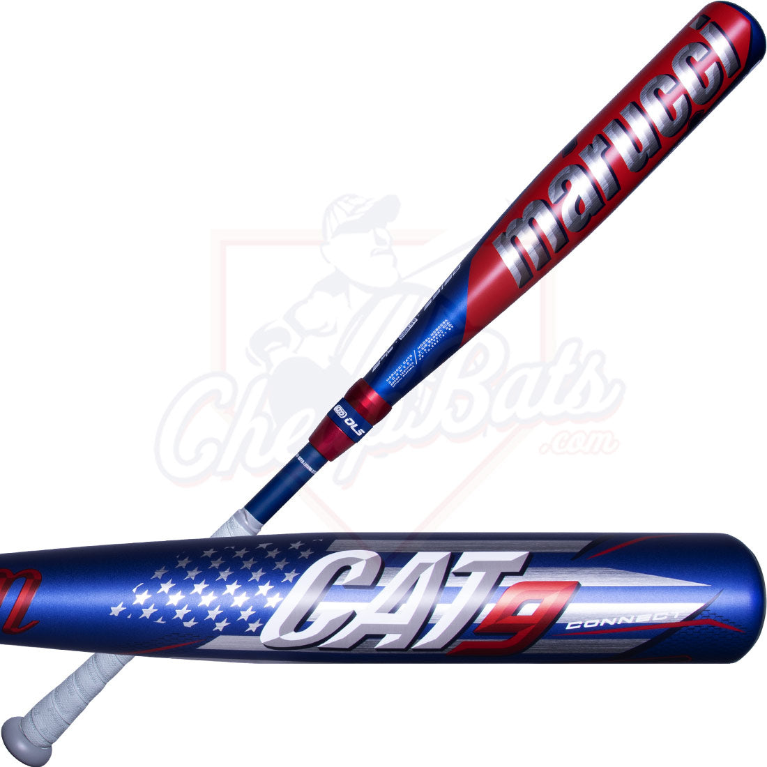 CLOSEOUT Marucci Cat 9 Connect America BBCOR Baseball Bat -3oz MCBCC9A ...